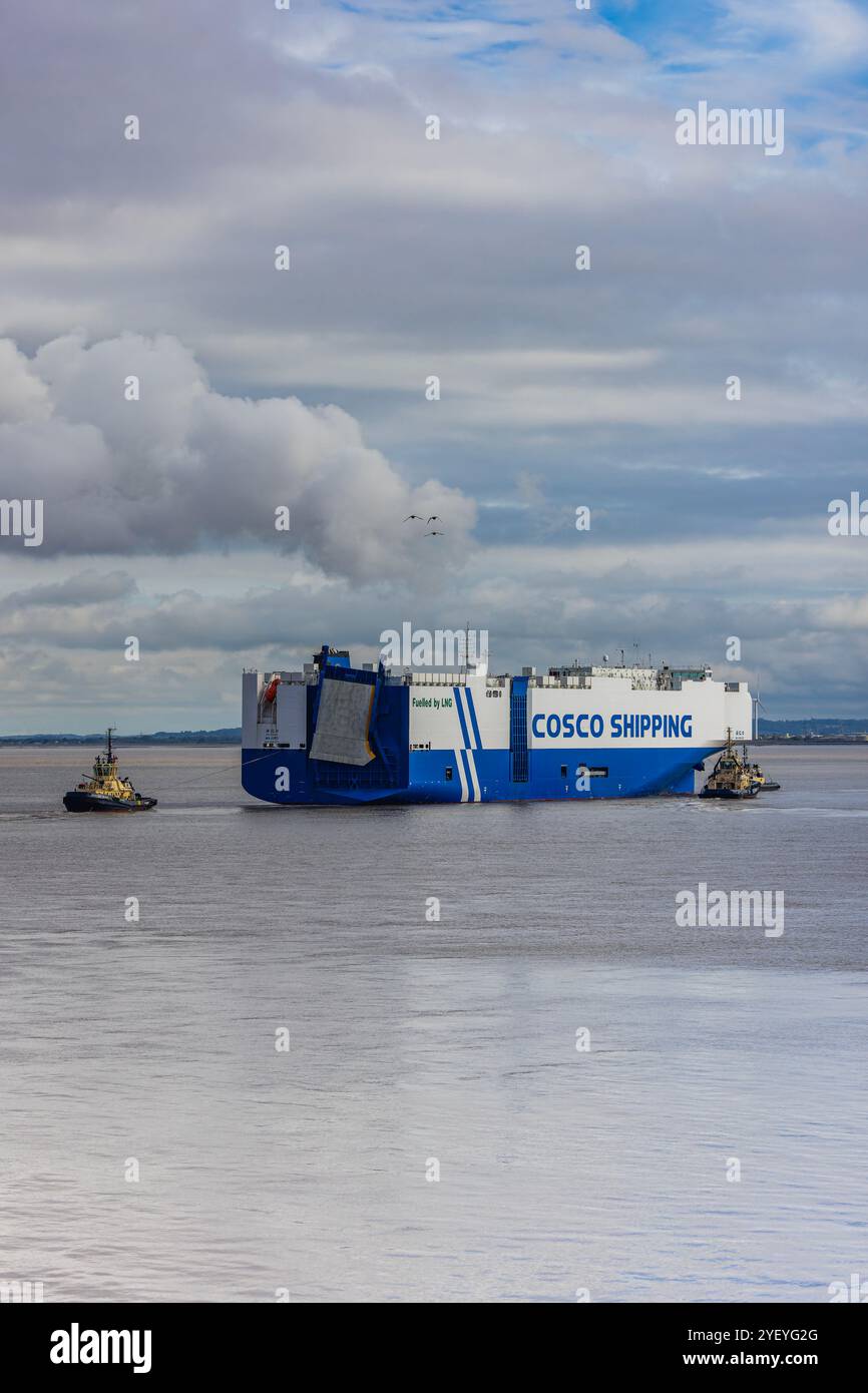 Vehicle carrier Min Jiang Kou heading to Royal Portbury docks on her ...