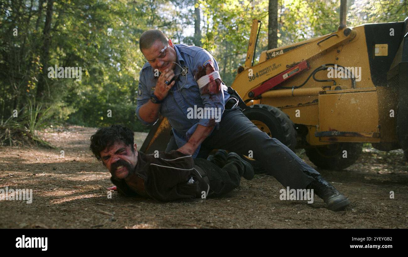 BRENDAN FRASER and PETER DINKLAGE in BROTHERS (2024), directed by MAX BARBAKOW. Credit ...