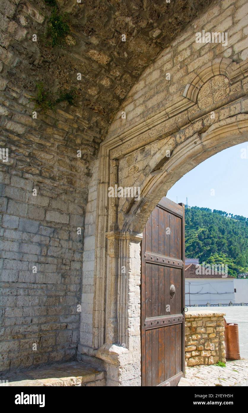 The 18th century Ottoman Gate of the Pasha in the historic Mangalem ...