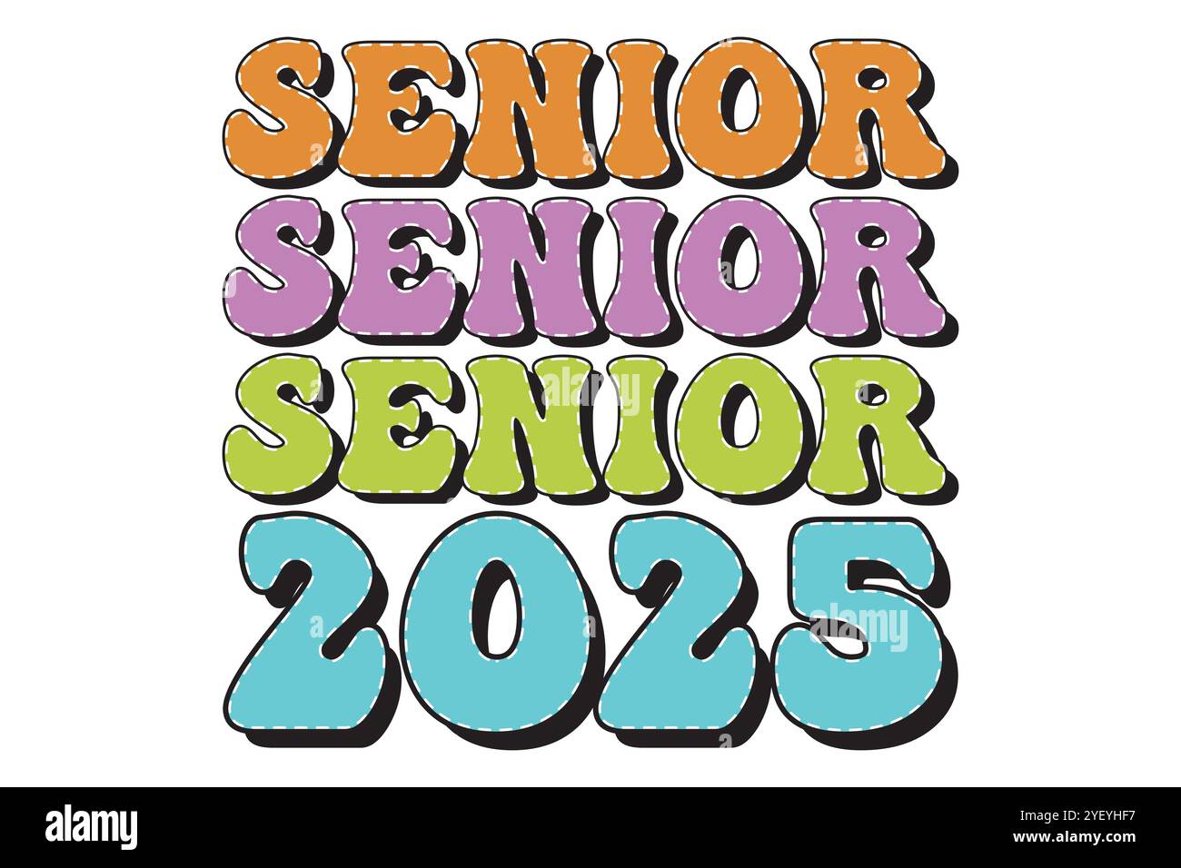 Senior 2025 shirts Stock Vector Image & Art - Alamy