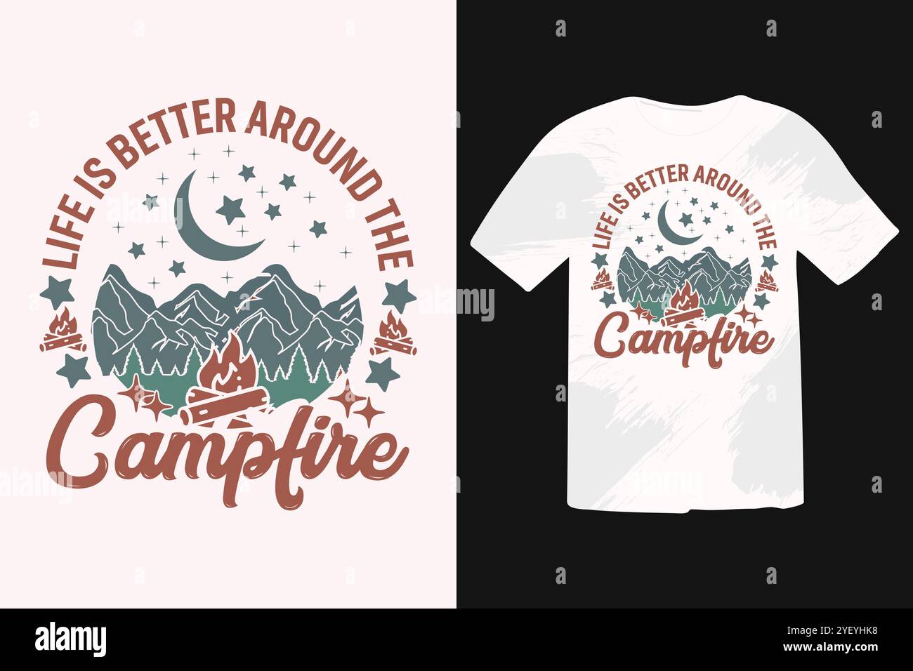 Camping summer t-shirt design Stock Vector Image & Art - Alamy