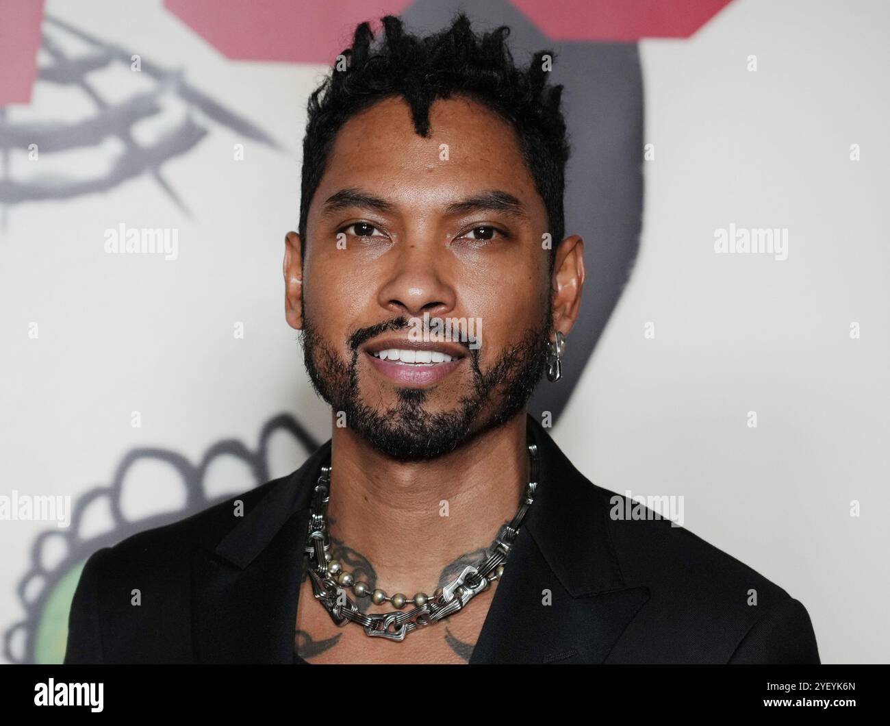 Los Angeles, USA. 01st Nov, 2024. Miguel arrives at the Carlos Eric ...