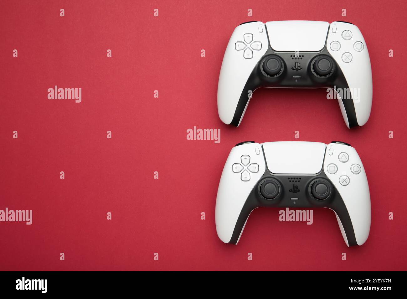 Red game controller playstation hi-res stock photography and images - Alamy