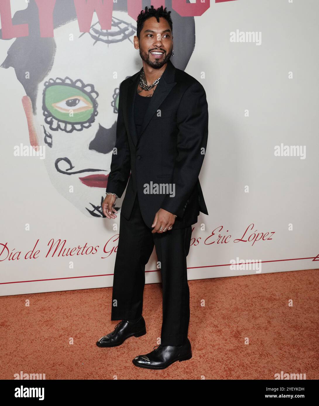 Los Angeles, USA. 01st Nov, 2024. Miguel arrives at the Carlos Eric ...