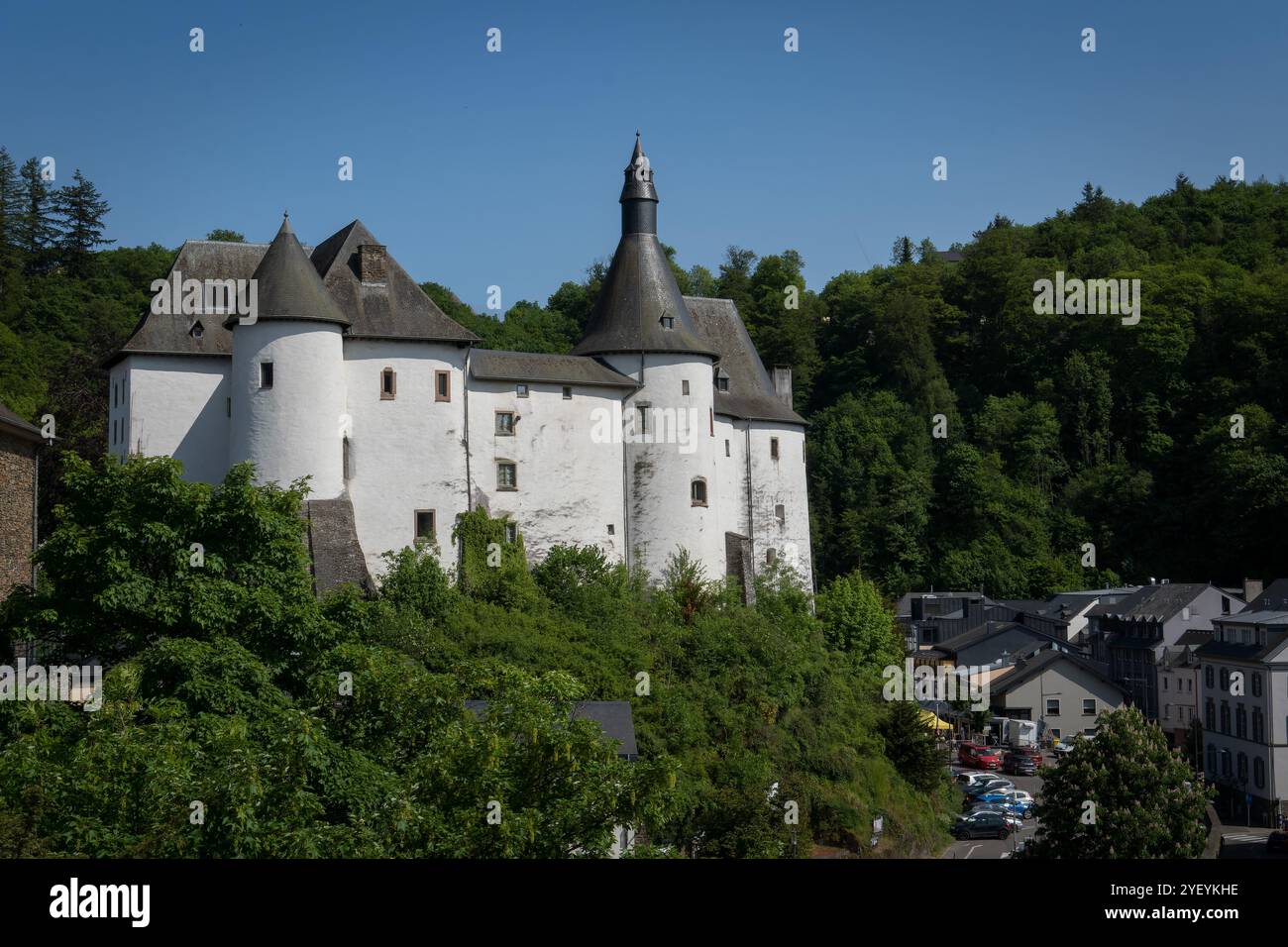 Drone video clervaux castle hi-res stock photography and images - Alamy
