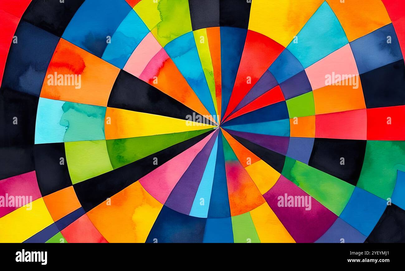 Abstract bright multicolor background, colorful concentric pattern for ...