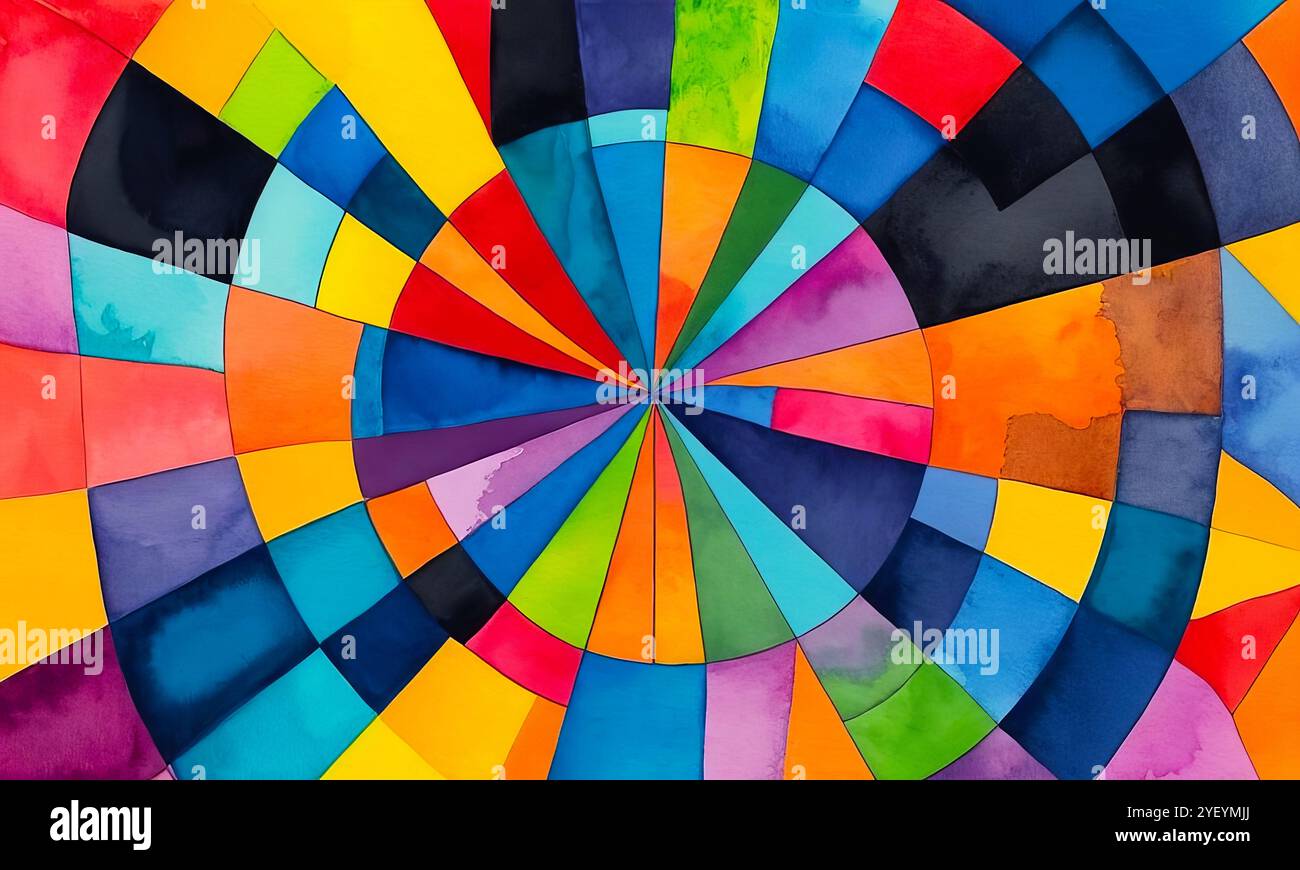 Colorful target circles concentric hi-res stock photography and images ...