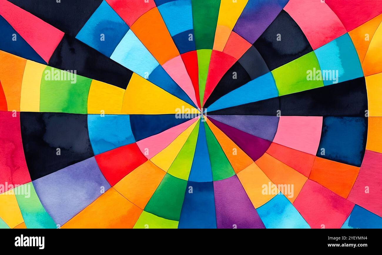 Abstract bright multicolor background, colorful concentric pattern for ...