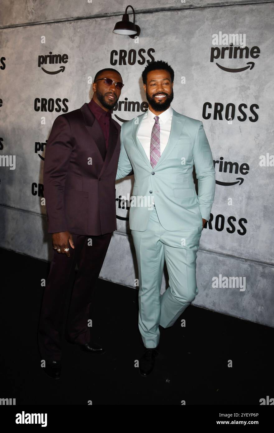 LOS ANGELES, CALIFORNIA - OCTOBER 29: (L-R) Aldis Hodge and Isaiah ...
