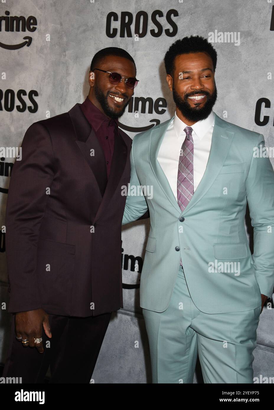 LOS ANGELES, CALIFORNIA - OCTOBER 29: (L-R) Aldis Hodge and Isaiah ...