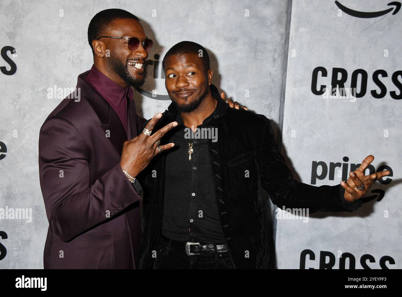 LOS ANGELES, CALIFORNIA - OCTOBER 29: (L-R) Aldis Hodge and Edwin Hodge ...
