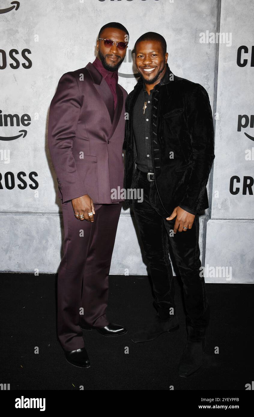 LOS ANGELES, CALIFORNIA - OCTOBER 29: (L-R) Aldis Hodge and Edwin Hodge ...