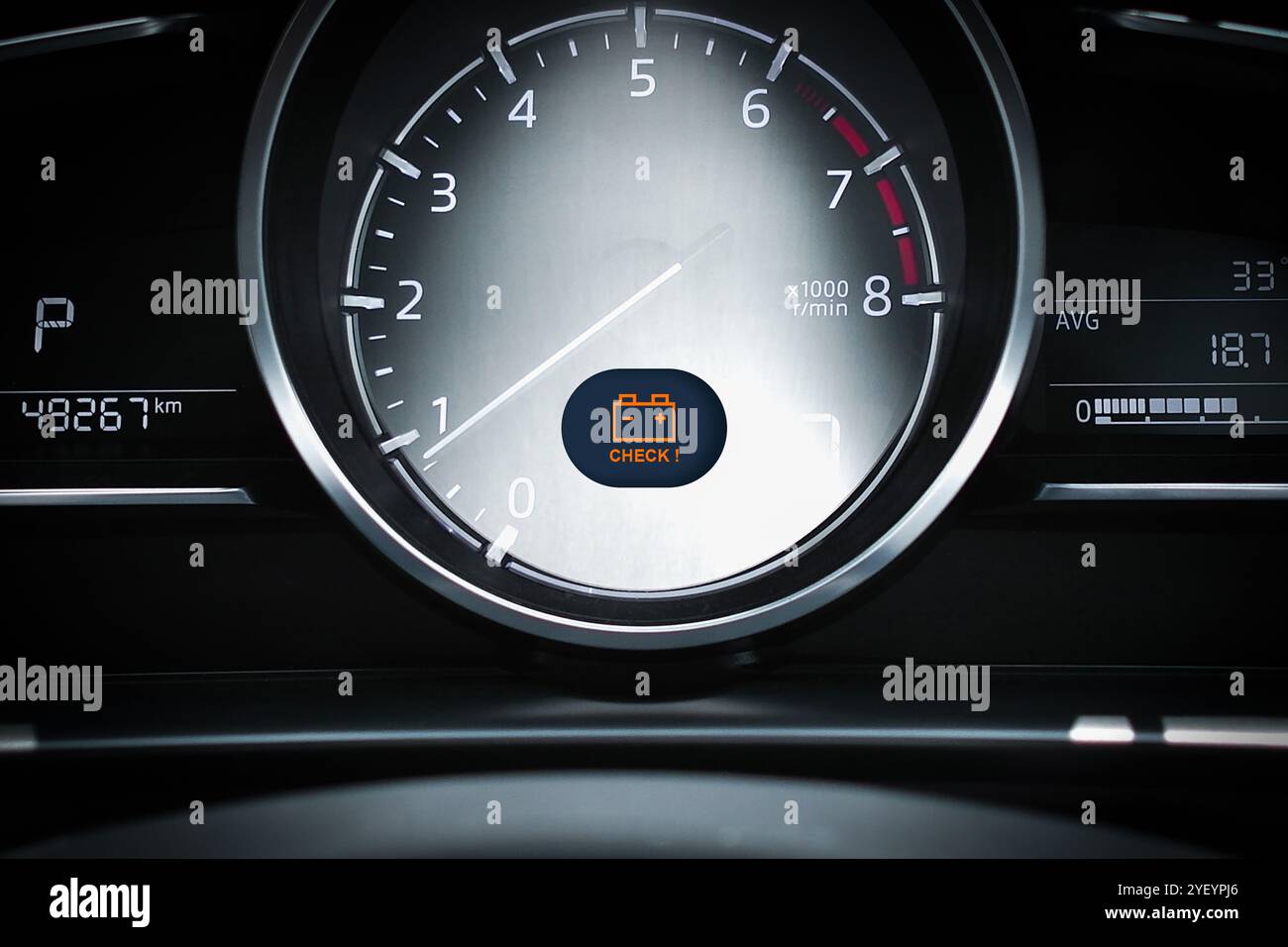 Car battery warning light , battery warning light blinking on odometer ...