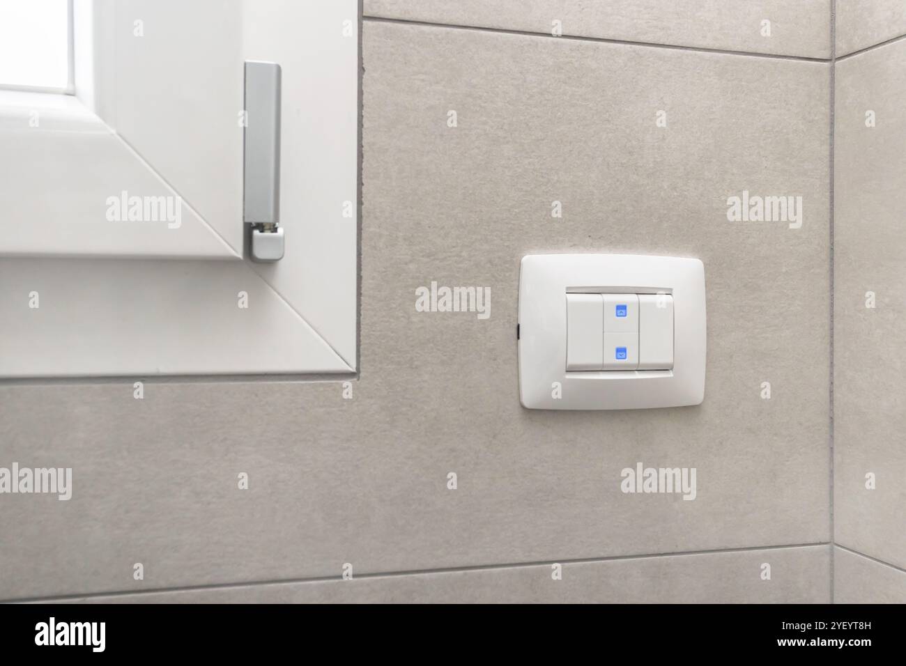 Electric roller shutter switch. Modern style Stock Photo - Alamy