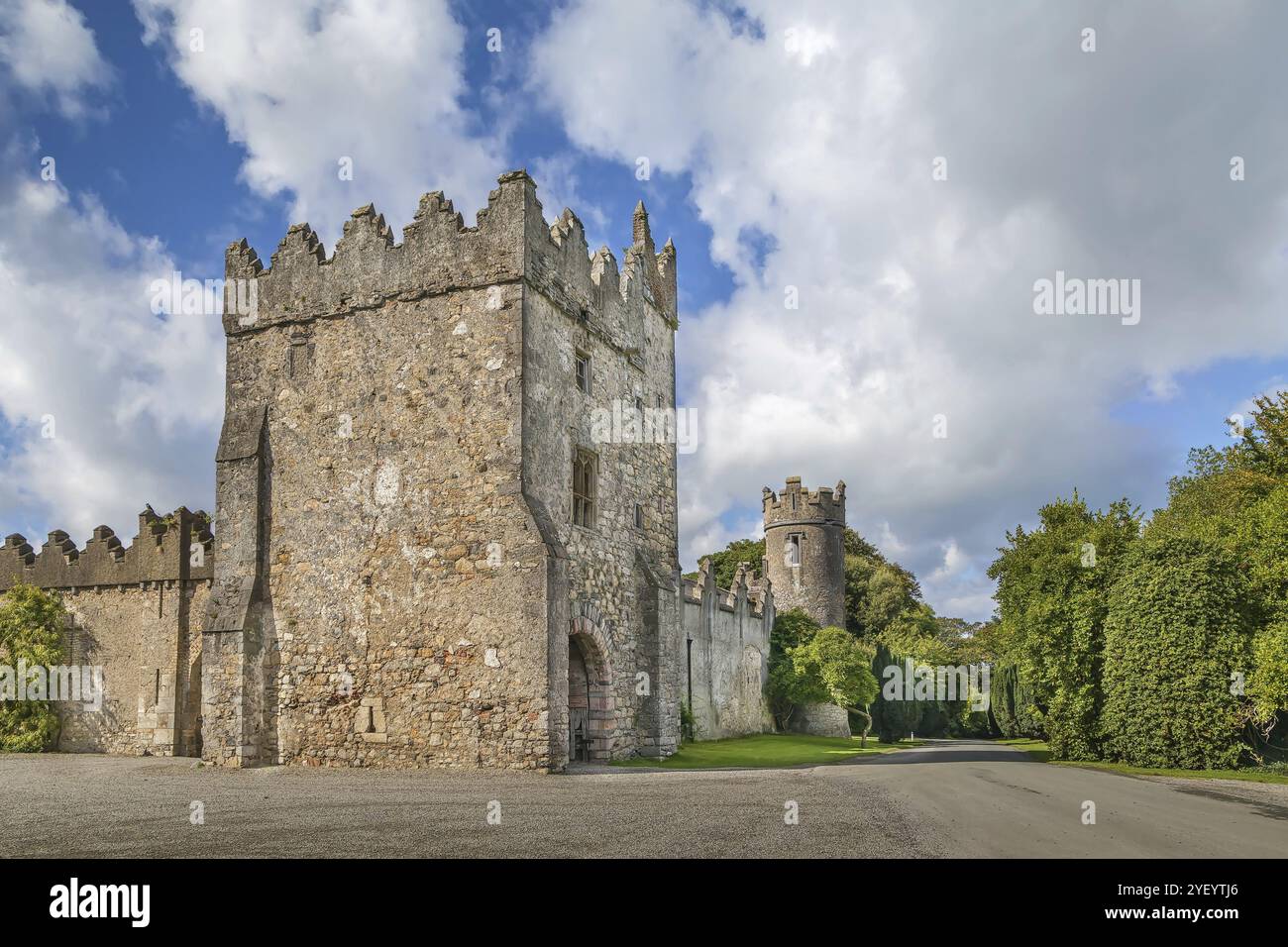 Howth Castle has its origins in medieval times, Ireland, Europe Stock ...
