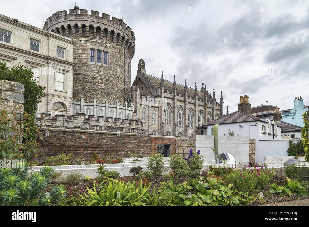 Record Tower and Chapel Royal in Dublin castle, Ireland, Europe Stock ...