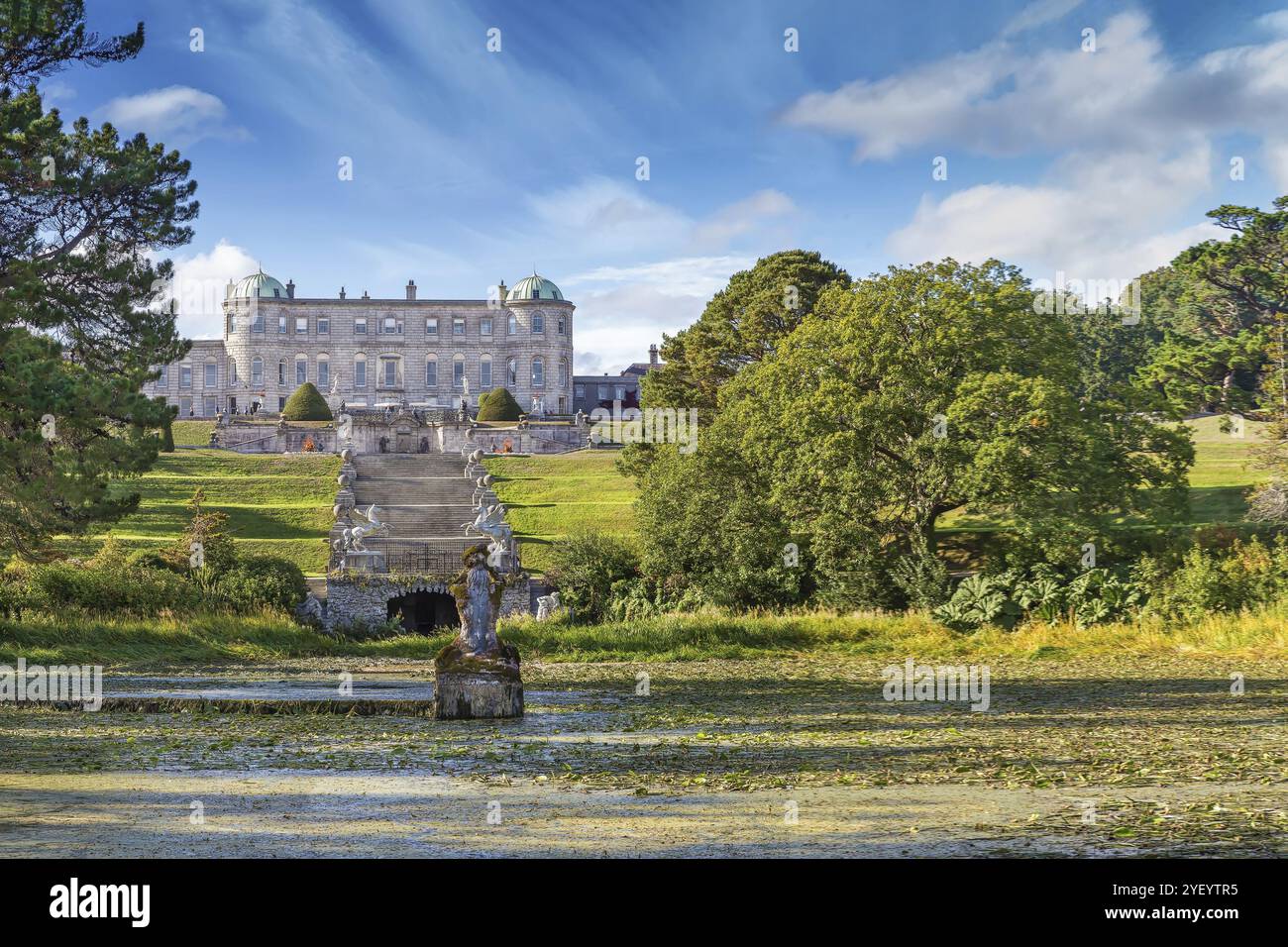 Powerscourt estate house gardens hi-res stock photography and images ...
