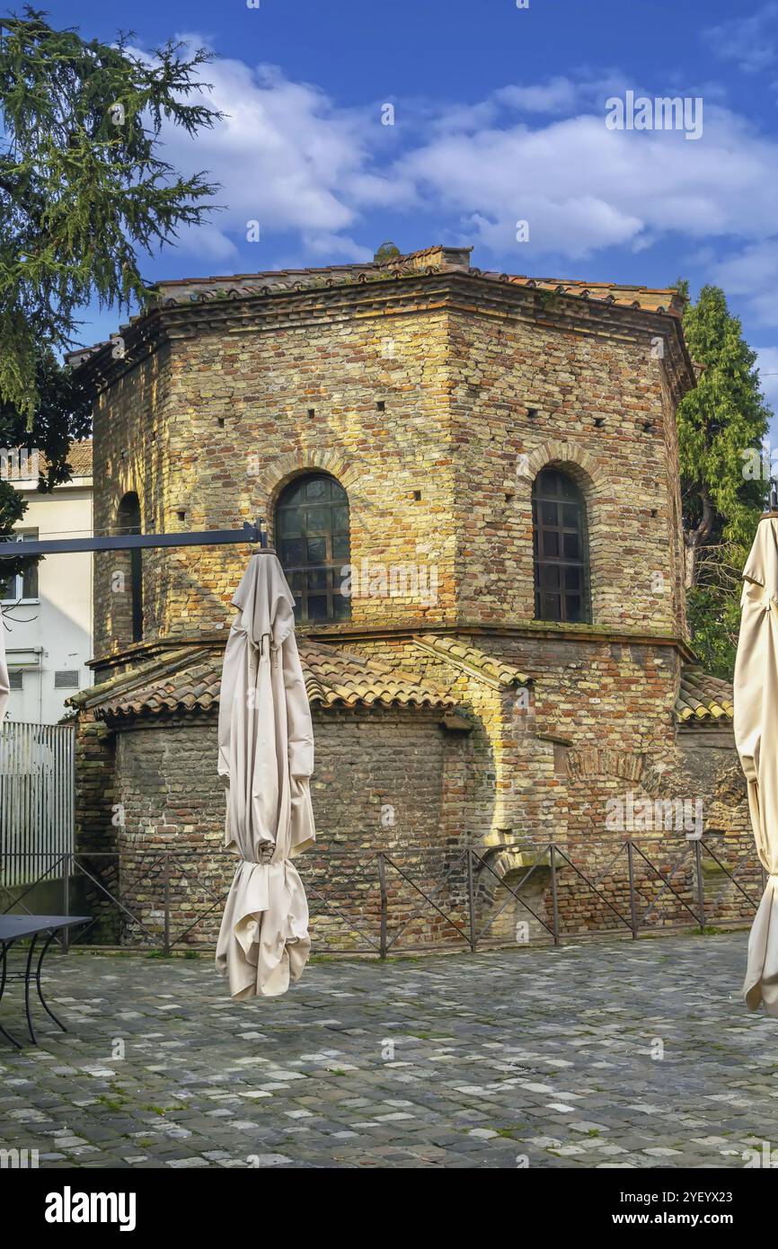 Arian Baptistry in Ravenna, Italy was erected by the Ostrogothic King ...