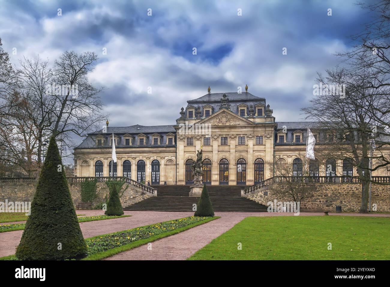 Building of Orangerie in Fulda palace garden, Germany, Europe Stock ...