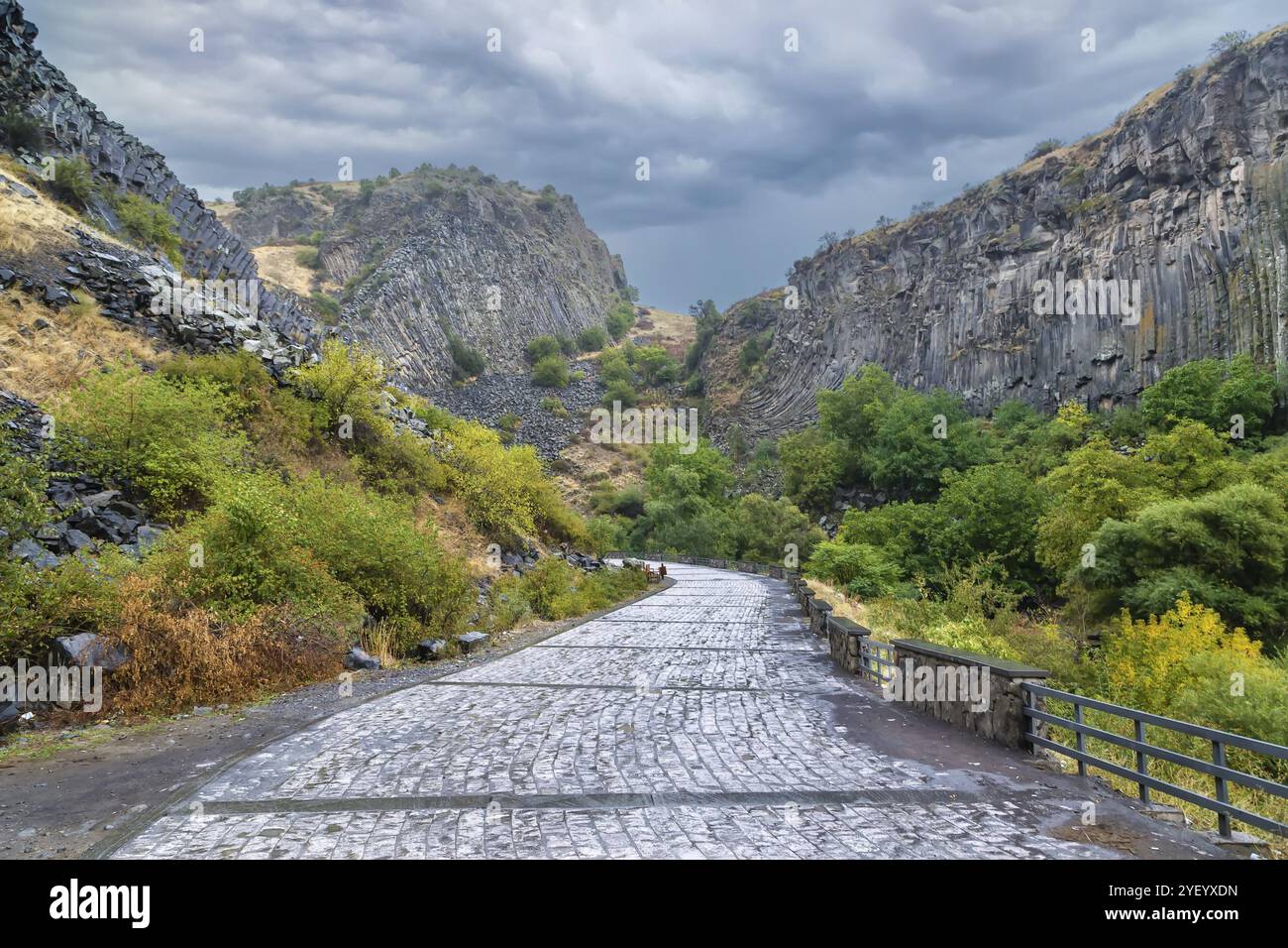 Basalt columns in Garni Gorge, commonly called the Symphony of Stones ...