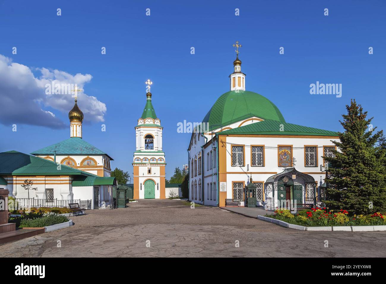 Holy Trinity Orthodox Monastery, Cheboksary, Russia, Europe Stock Photo ...