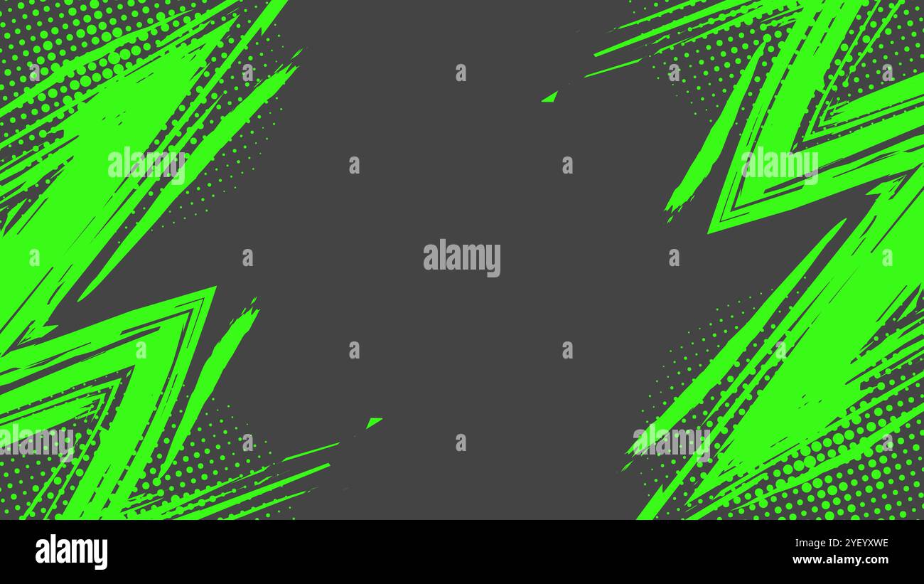Abstract Sports Background with Green and Gray Brush Texture and ...