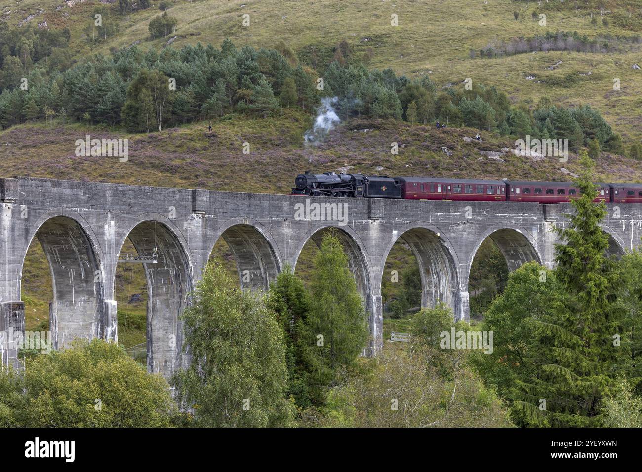 The Jacobite Steam Train, steam railway on the Glenfinnan railway ...