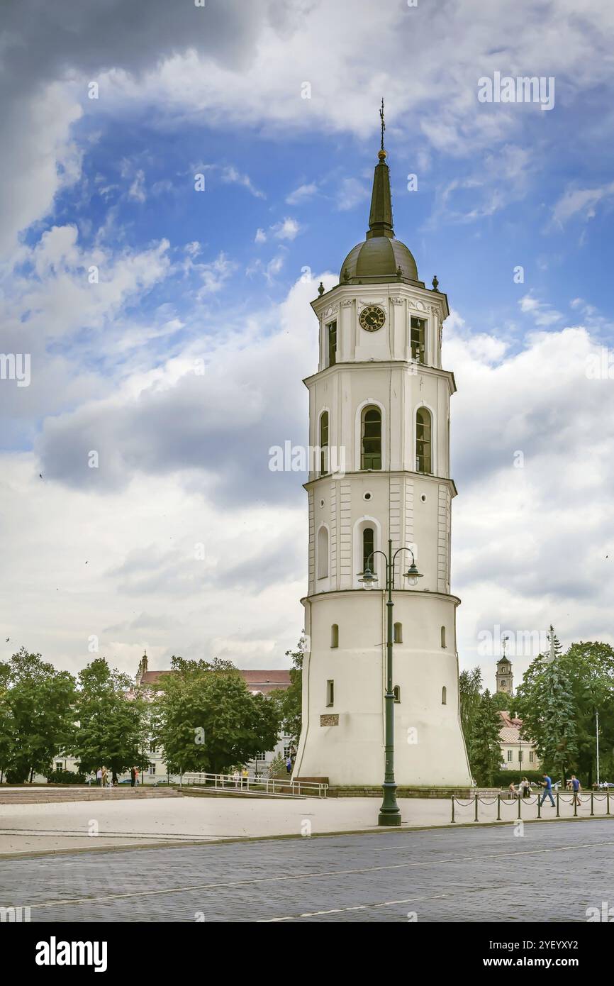 Bell Tower of Vilnius Cathedral is 52 metres tall, Lithuania, Europe ...
