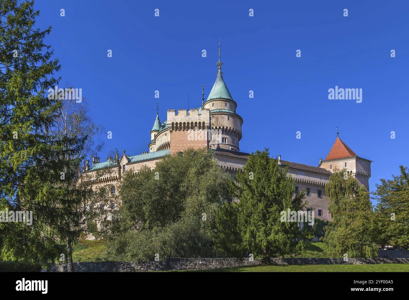 Bojnice Castle is a medieval castle in Bojnice, Slovakia. It is a ...