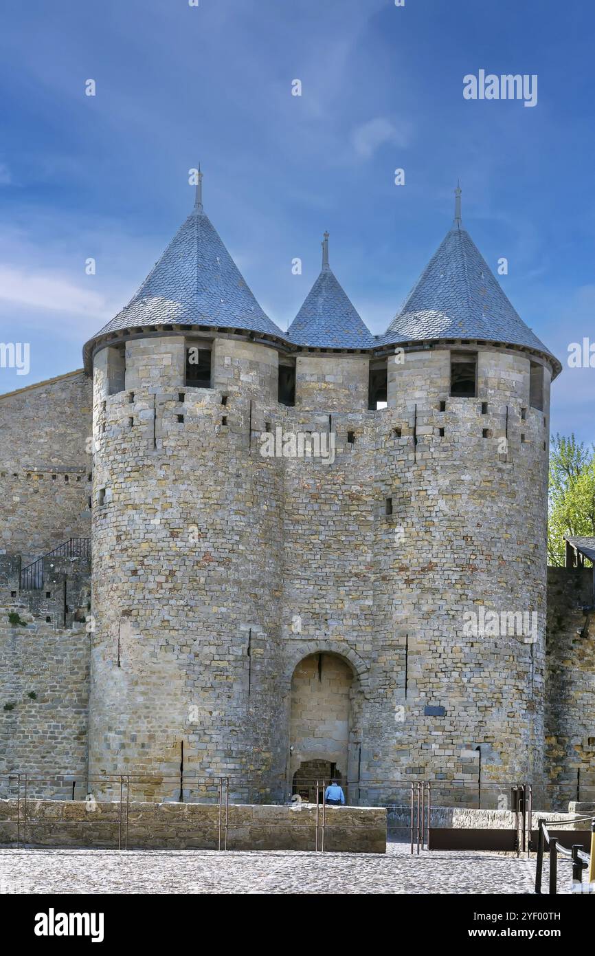 Cite de Carcassonne is a medieval citadel located in the French city of ...