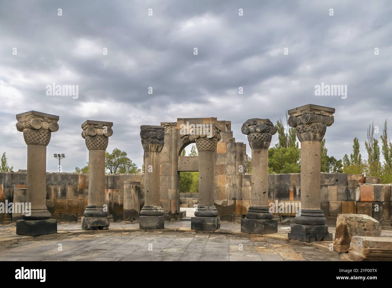 Zvartnots Cathedral is a 7th-century Armenian cathedral in Vagharshapat ...