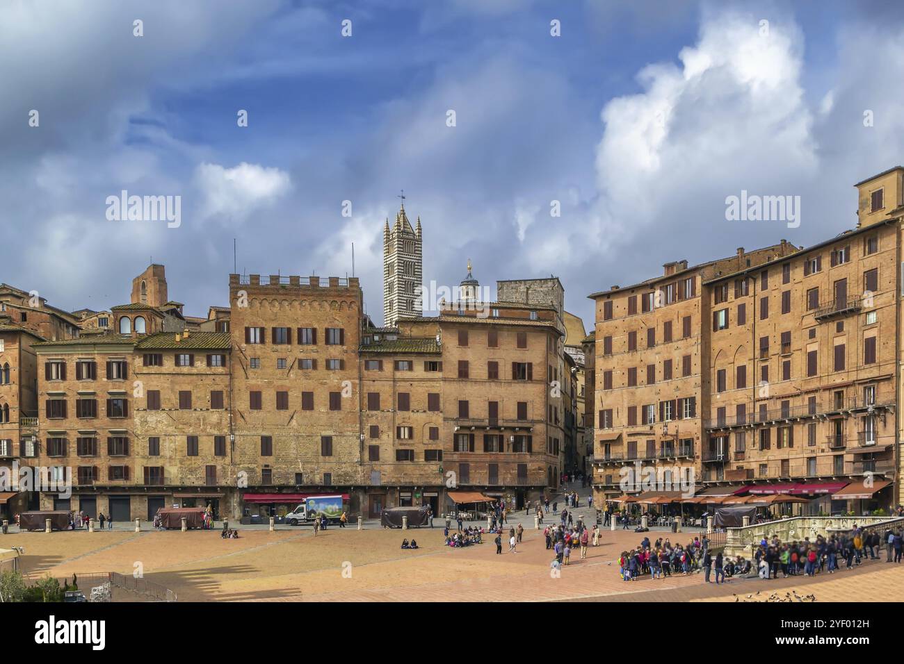 Piazza del Campo is the principal public space of the historic center ...
