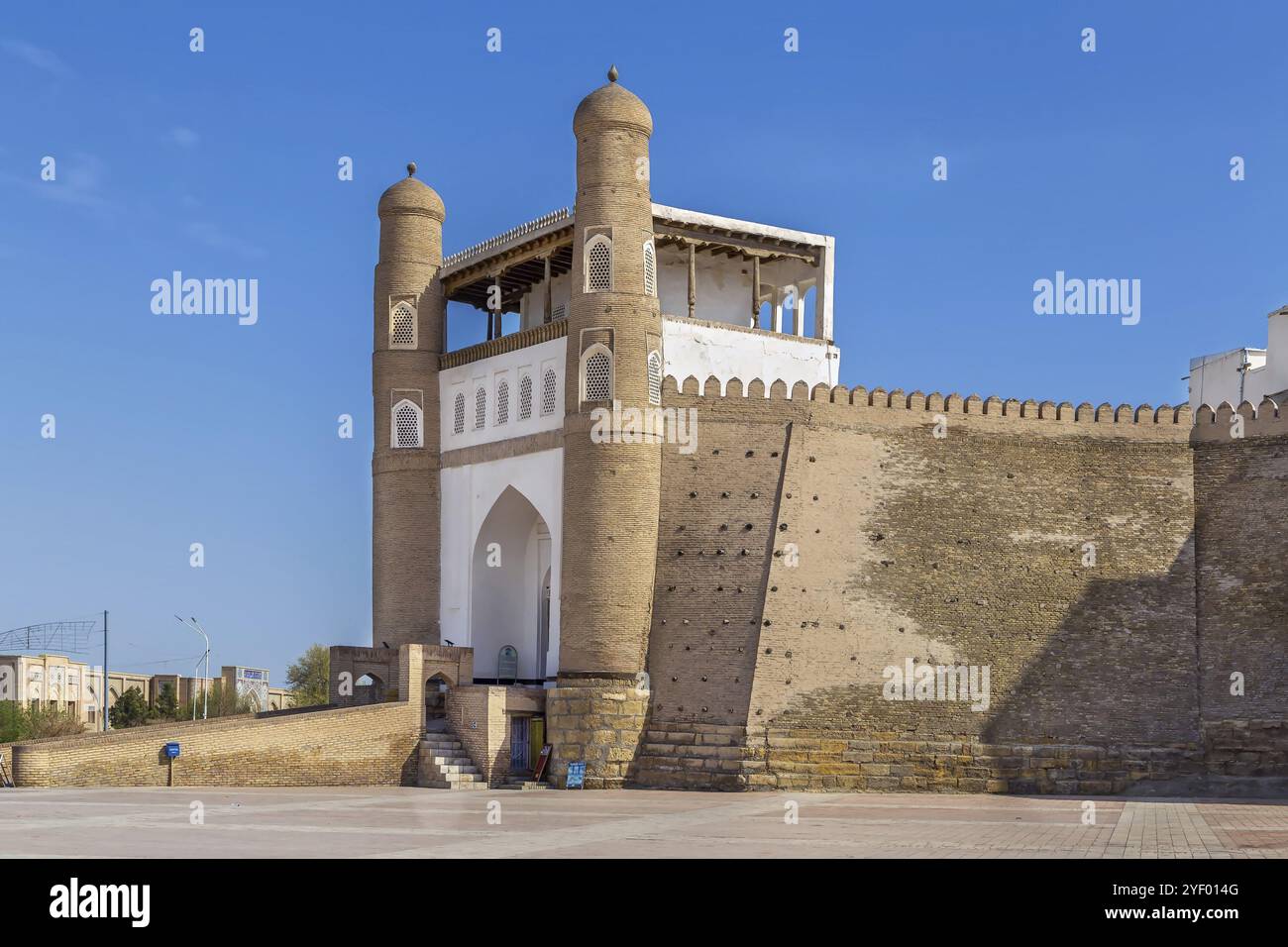 Entrance to the Ark fortress, Bukhara, Uzbekistan, Asia Stock Photo - Alamy