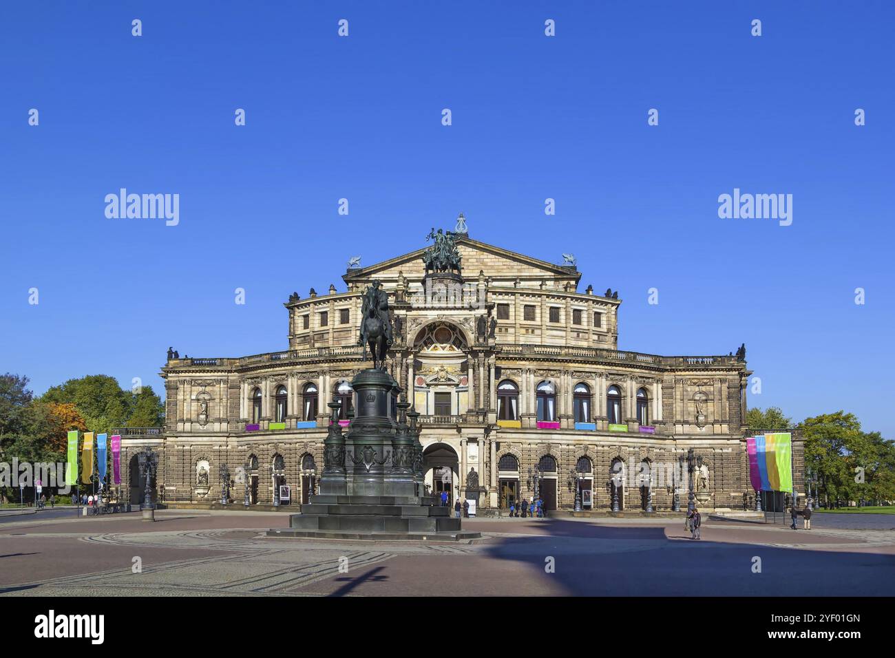 The opera house was originally built by the architect Gottfried Semper ...