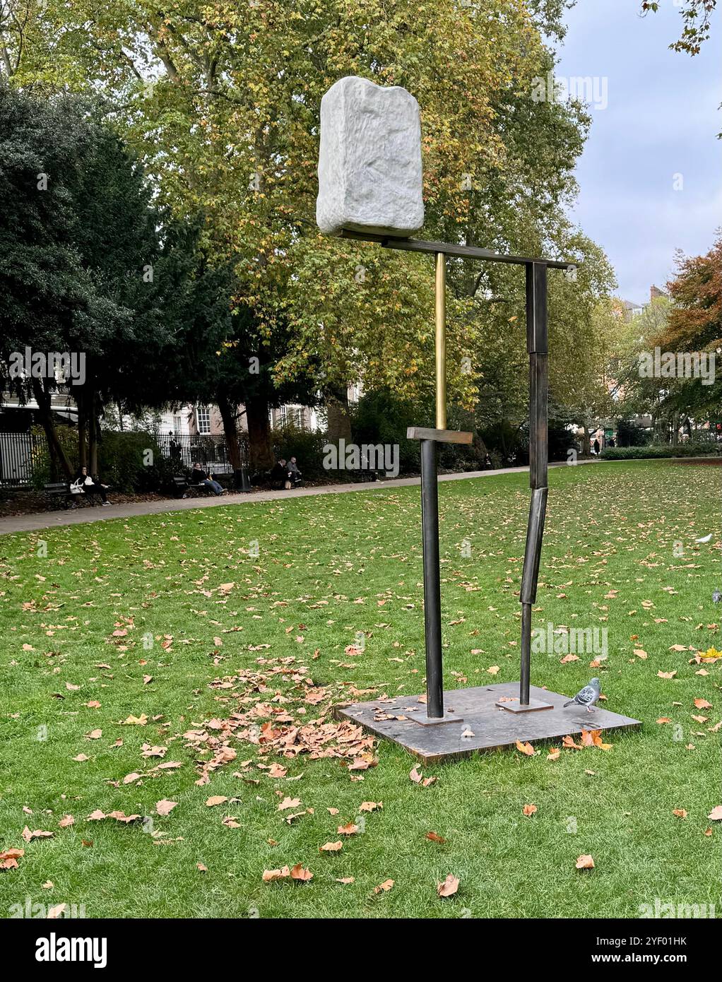 The sculpture Echo by Joe Duggan in Russell Square Stock Photo - Alamy