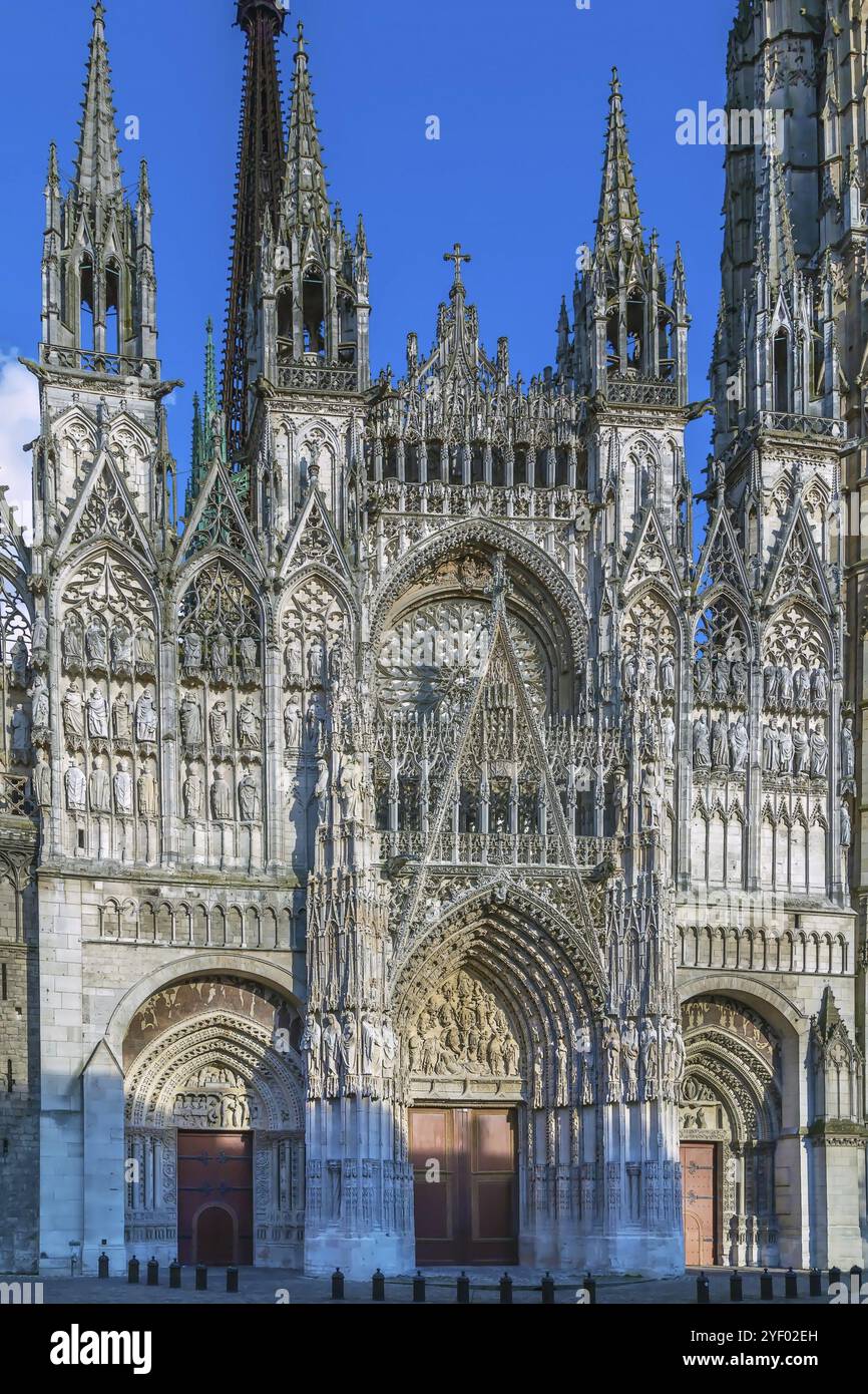 Rouen Cathedral is a Roman Catholic Gothic cathedral in Rouen, Normandy ...