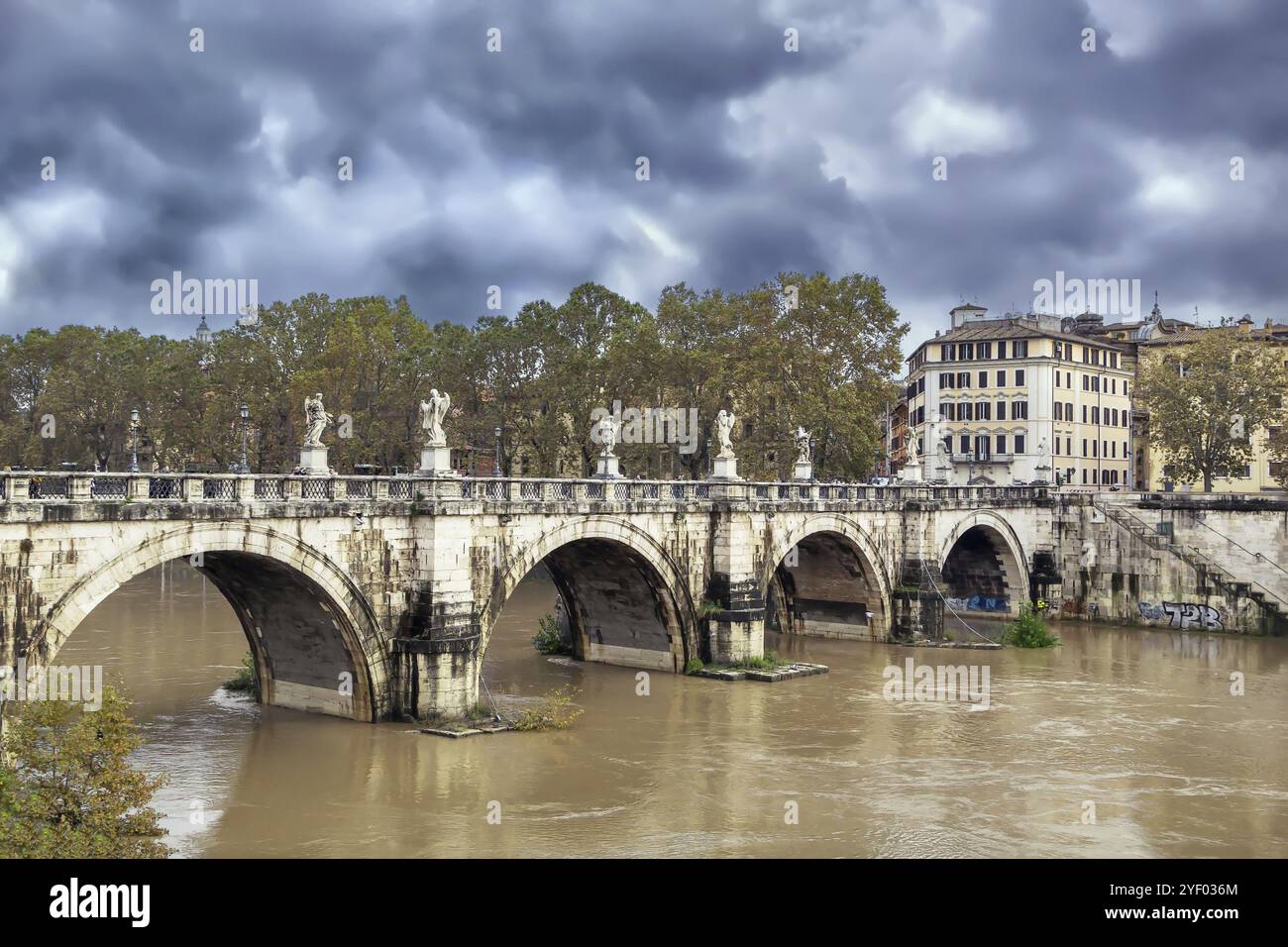 Ponte Sant'Angelo is a Roman bridge in Rome, Italy, completed in 134 AD ...