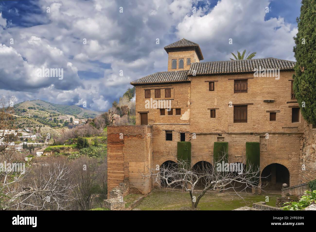 Ladies Tower (Torre de las Damas) in Alhambra palace, Granada, Spain ...