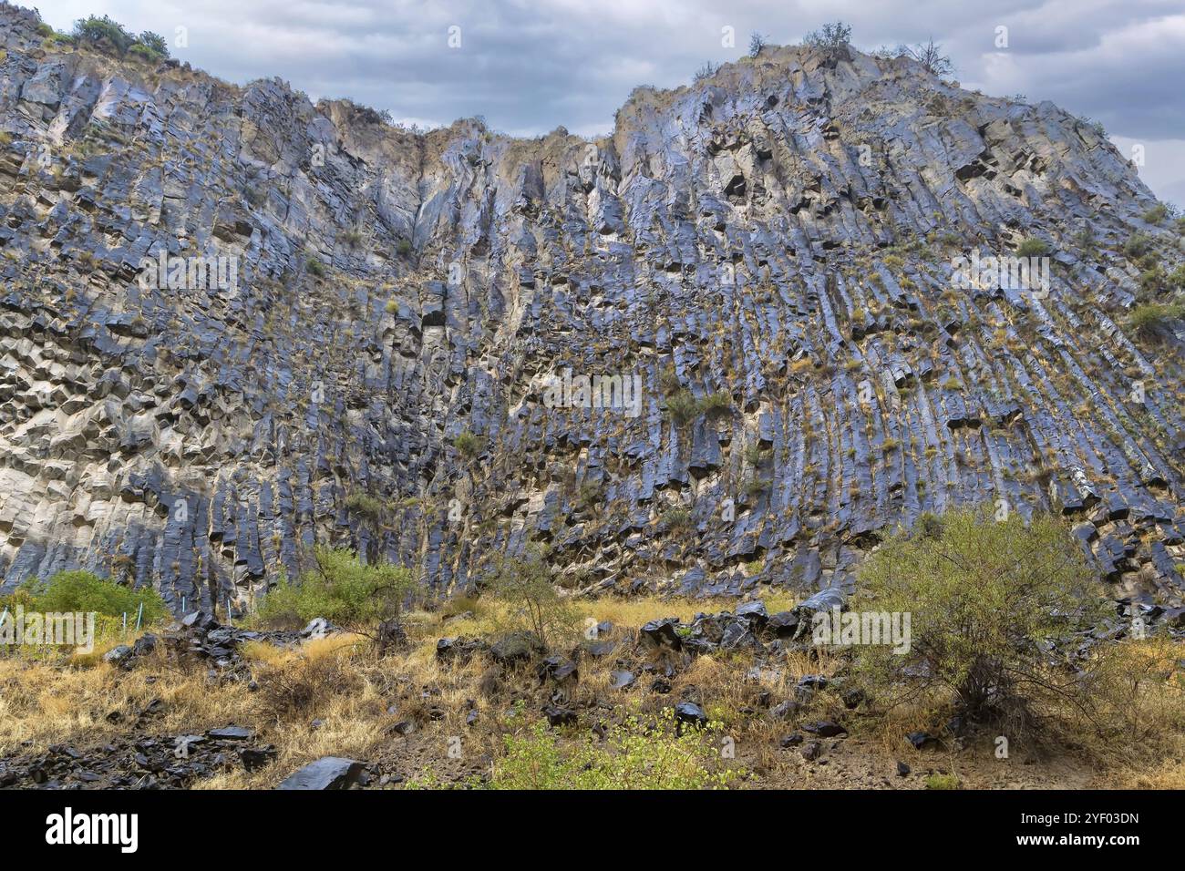 Basalt columns in Garni Gorge, commonly called the Symphony of Stones ...