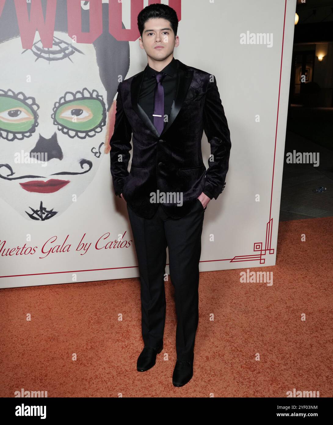 Los Angeles, USA. 01st Nov, 2024. Max Pelayo arrives at the Carlos Eric ...