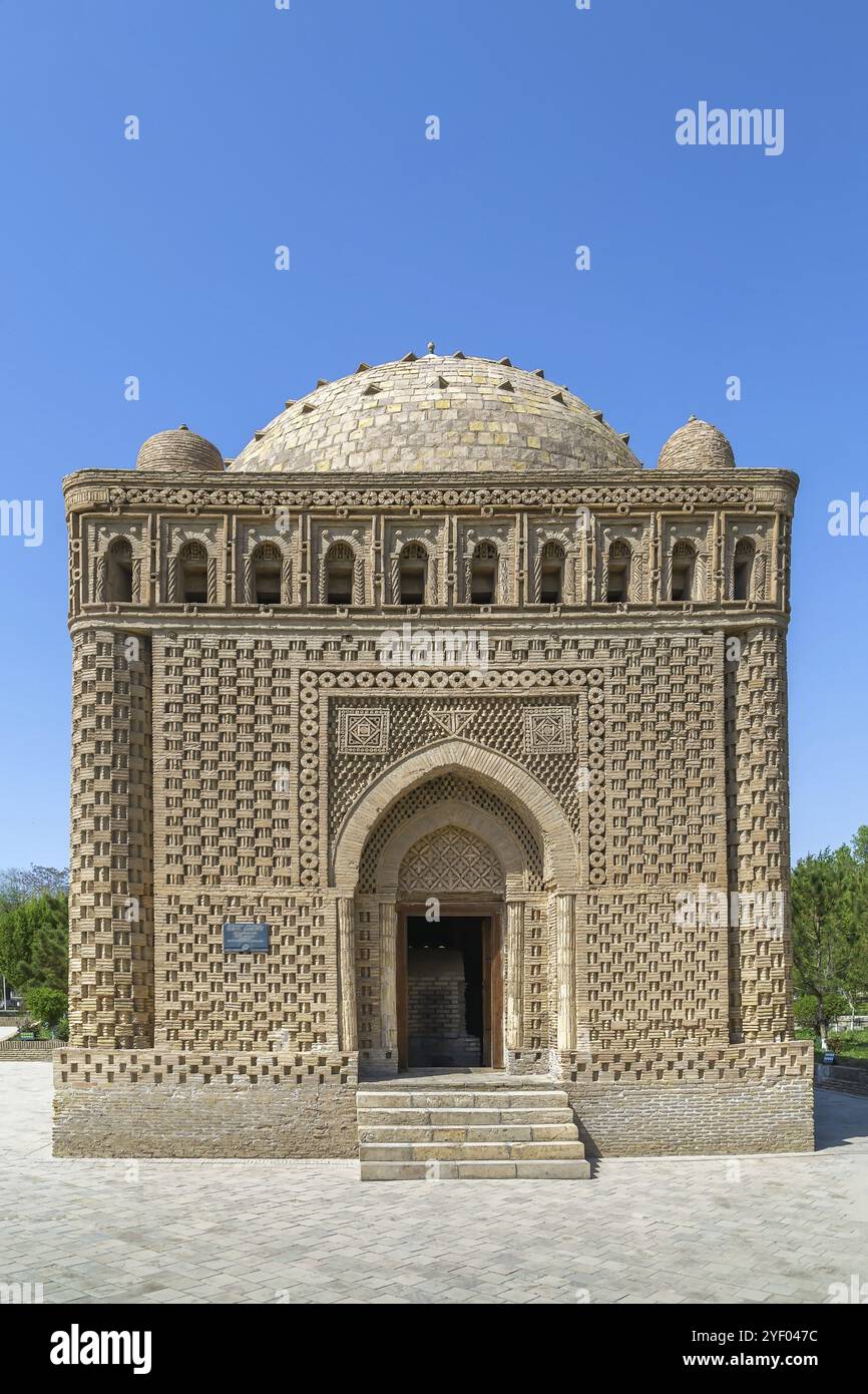 Samanid Mausoleum was built in the 10th century in Bukhara, Uzbekistan ...