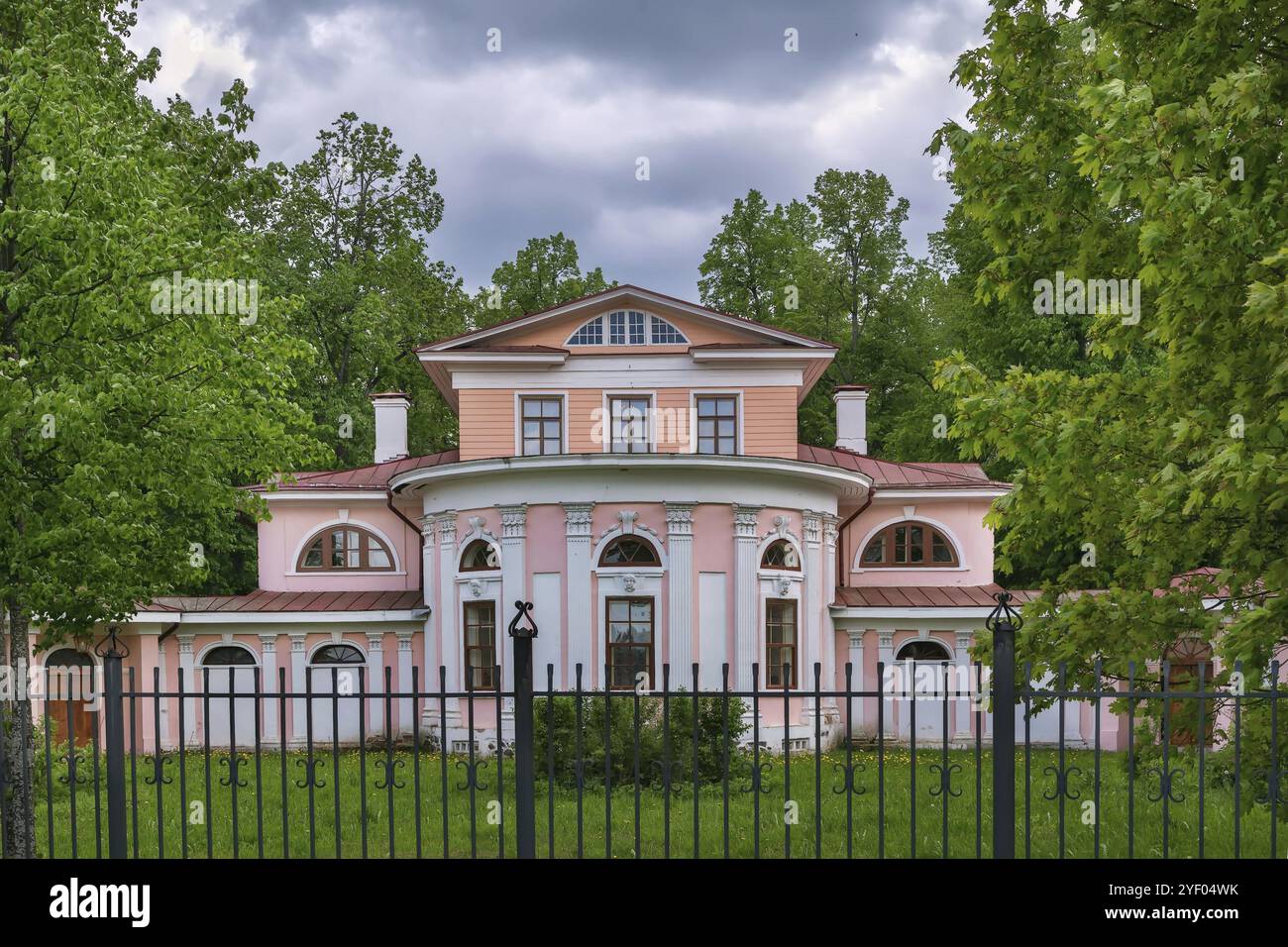 Main house in Manor Brjanchaninovyh, Russia, Back view, Europe Stock ...