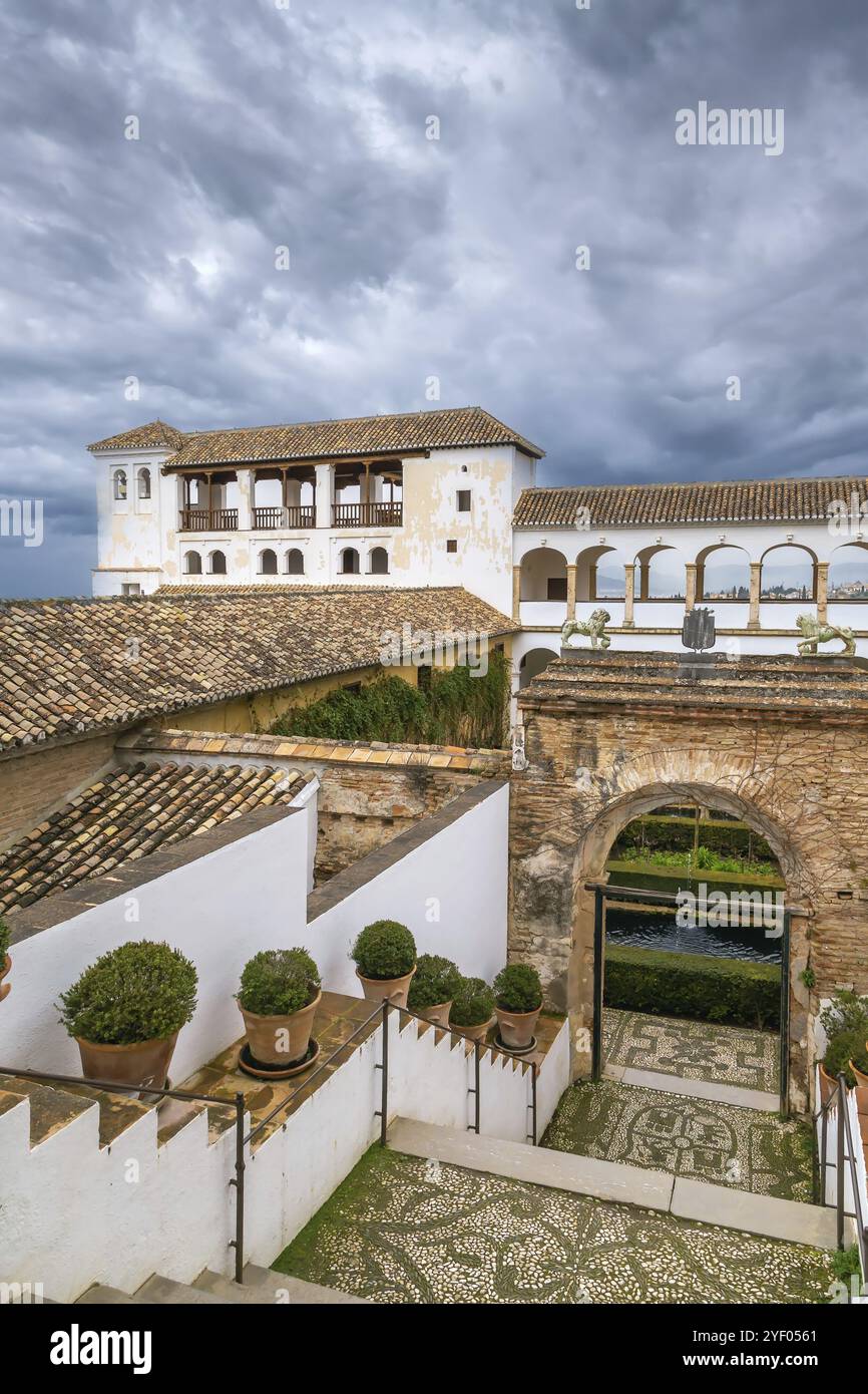 Generalife was a summer palace and country estate in Granada, Spain ...