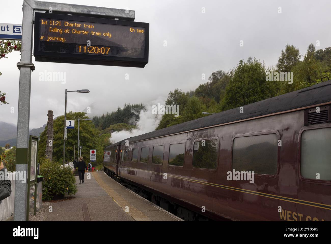 The Jacobite Steam Train, steam railway from Harry Potter stops at ...