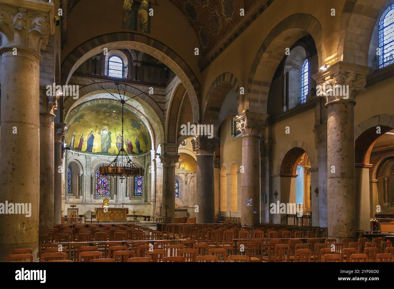 Basilica of Saint-Martin d'Ainay is a Romanesque church in the historic ...