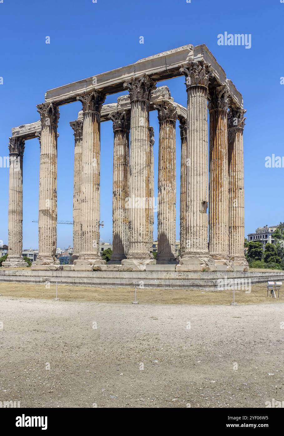 Temple of Olympian Zeus is a colossal ruined temple in the centre of ...