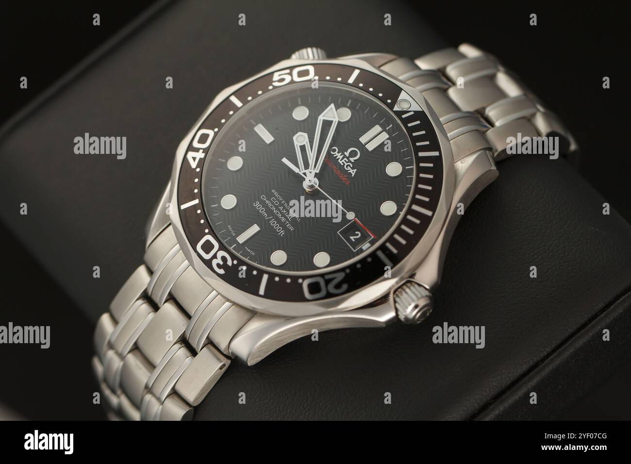 300, accessory, automatic watch, black, brand, caliber, clock, close up, closeup, company ...