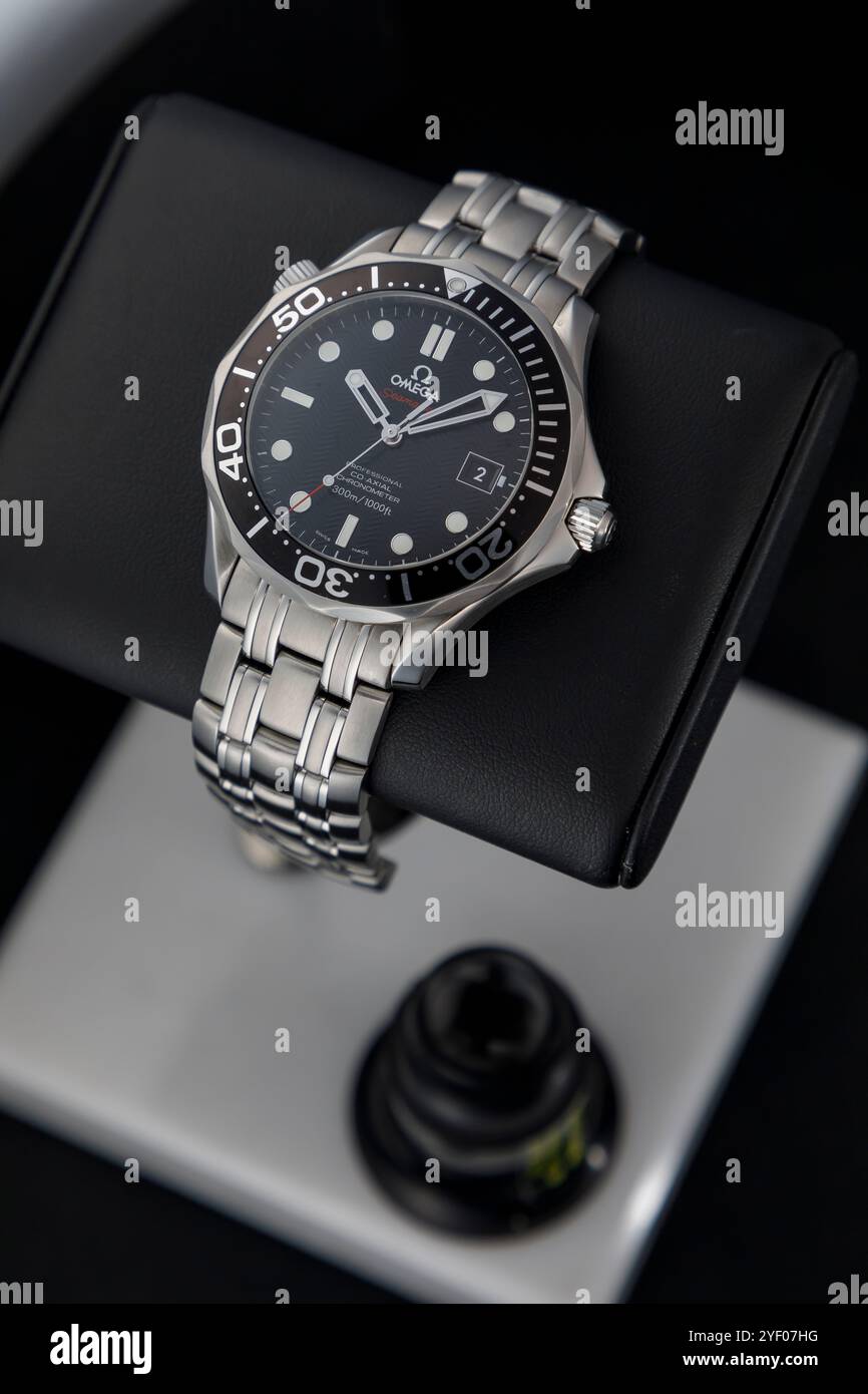 300, accessory, automatic watch, black, brand, caliber, clock, close up ...