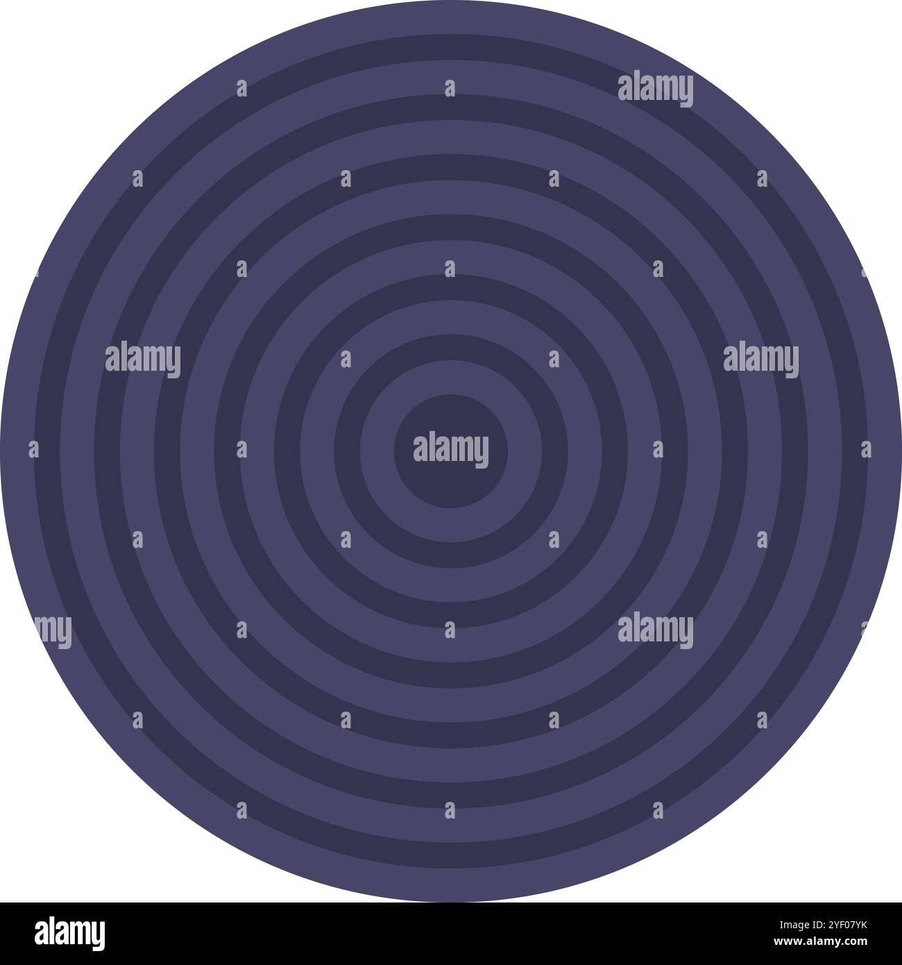 Vector concentric circles element in a cartoon style. The galaxy and ...