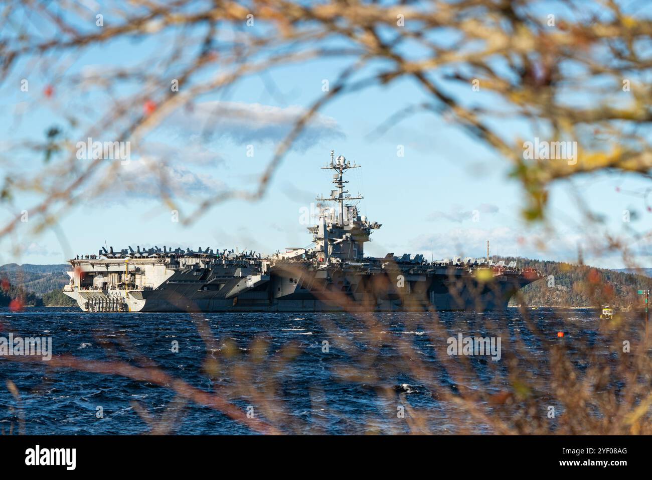 Longboat 20241101. The American aircraft carrier USS Harry S. Truman is ...
